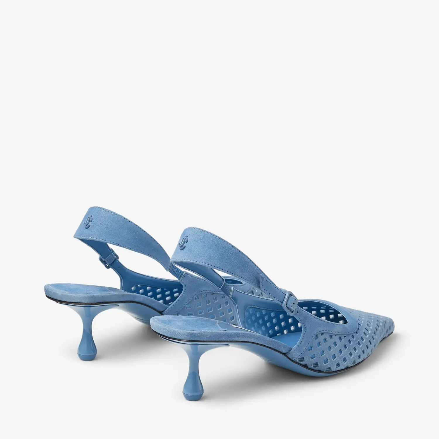 Amel 50 丹宁色绒面革露跟高跟鞋 新品系列 Jimmy Choo
