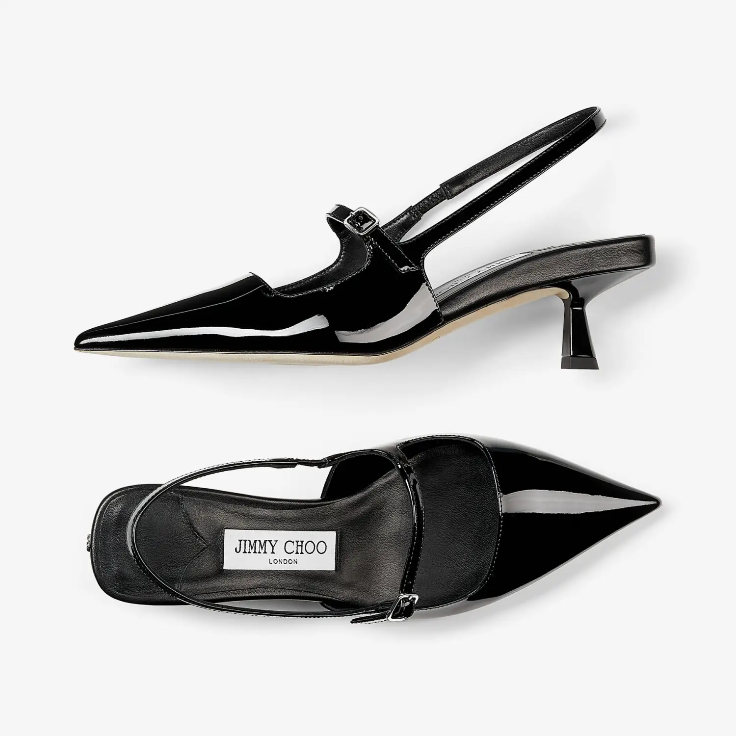 Didi 45 黑色漆皮尖头高跟鞋 秋季系列 Jimmy Choo