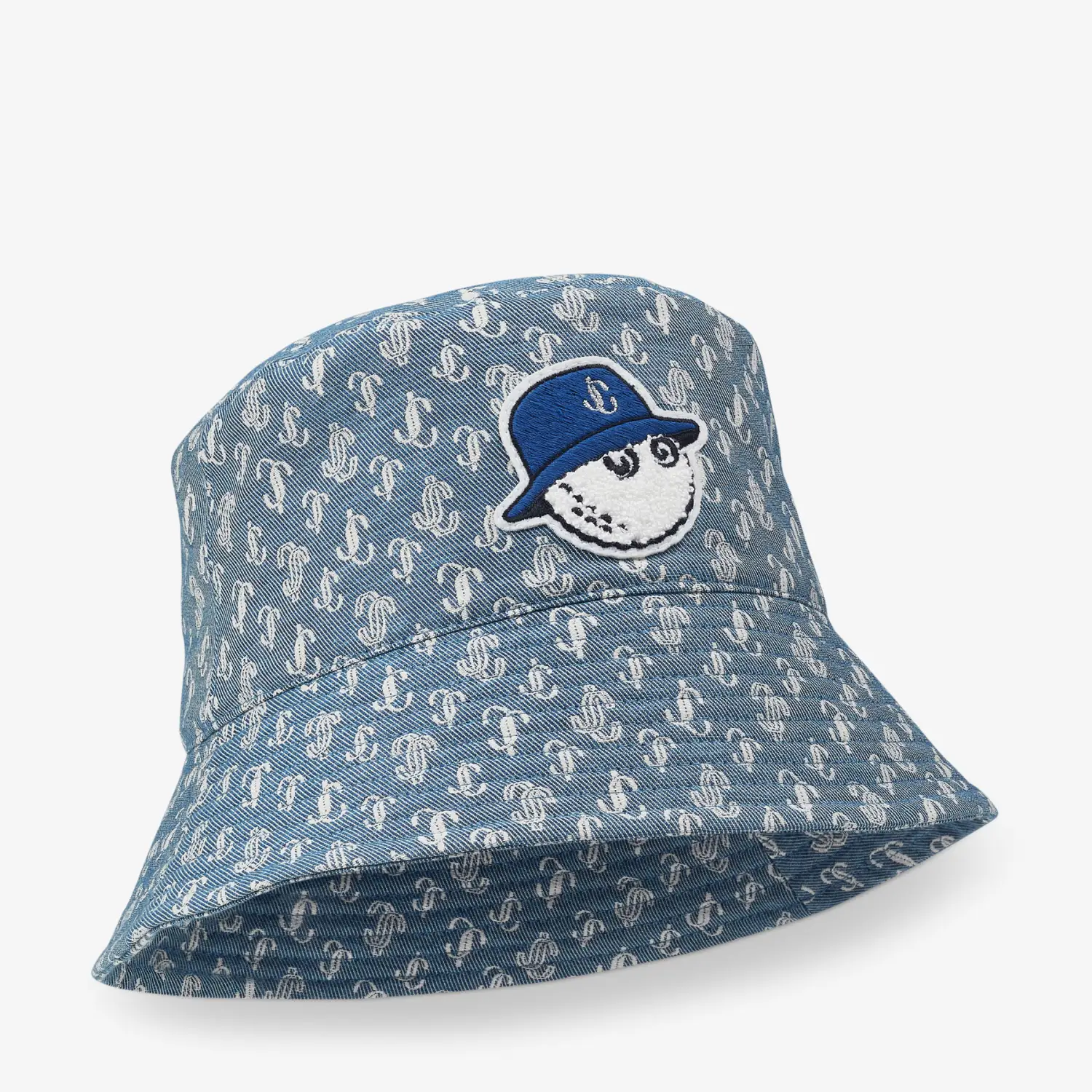 Jimmy Choo / Malbon Bucket Hat | 字母饰丹宁色渔夫帽 | Jimmy Choo / Malbon 联名款 ...