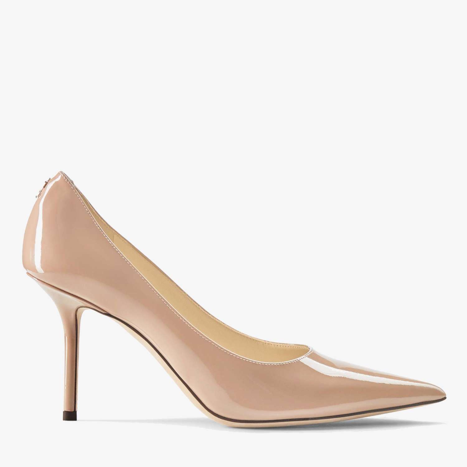 Love85 Jc品牌logo扣饰芭蕾粉色漆皮尖头高跟鞋 Jimmy Choo