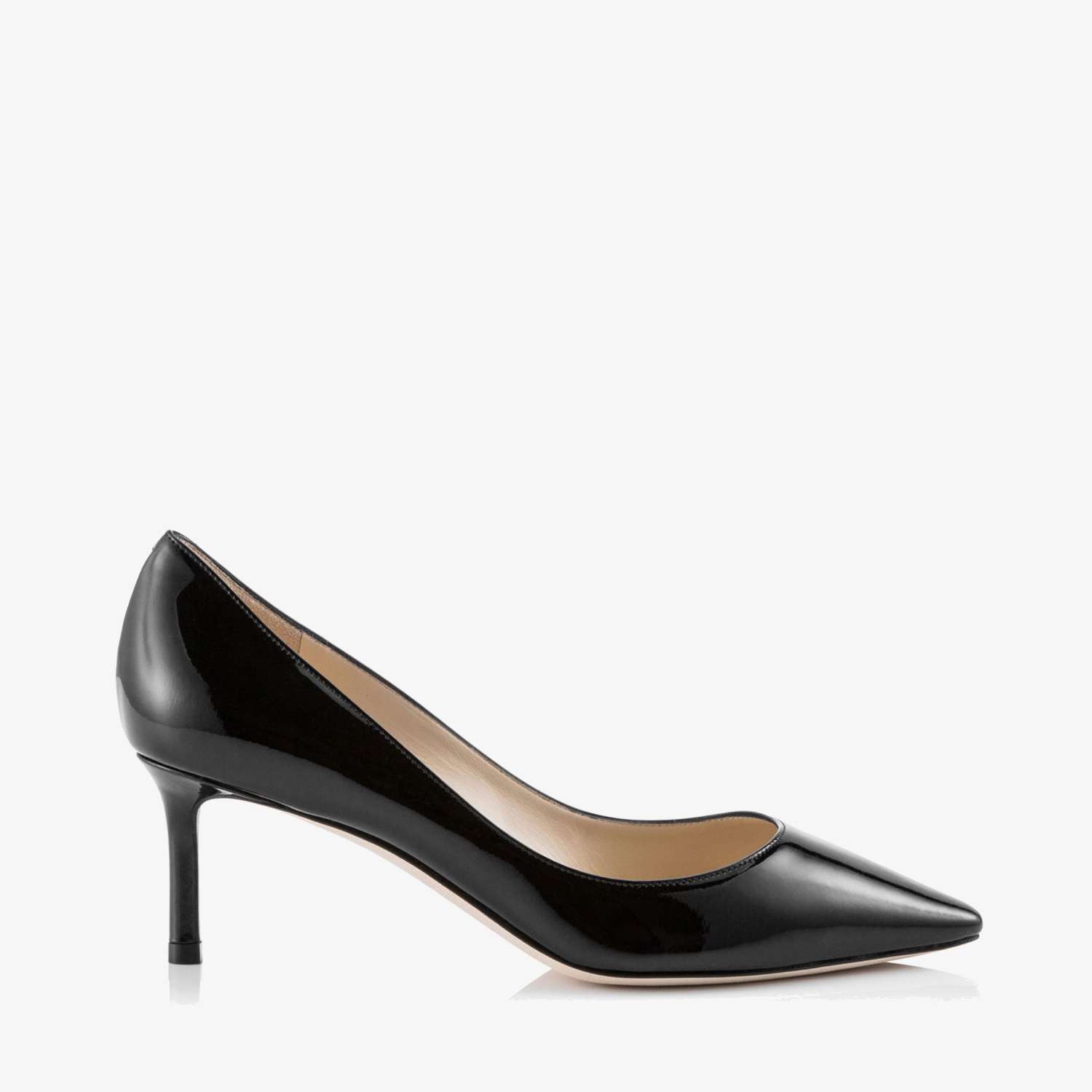 Romy60 黑色漆皮尖头高跟鞋 Jimmy Choo