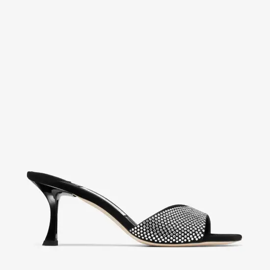 Freja 70 | 亮片饰水绿色绒面革凉鞋 | JIMMY CHOO